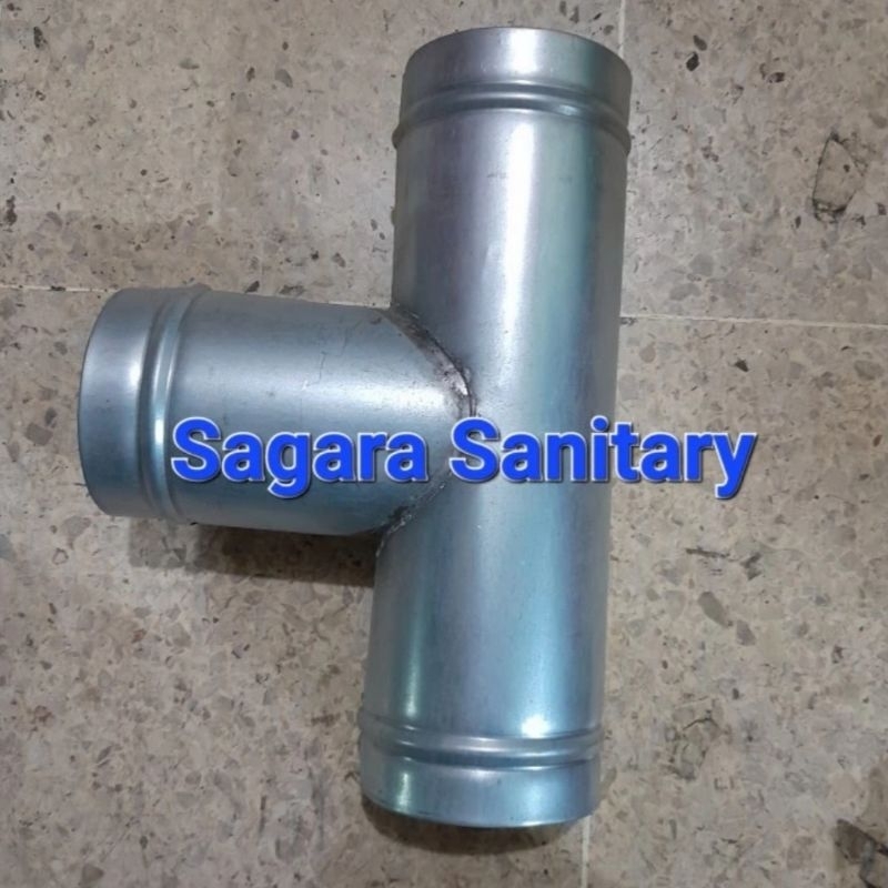 Jual Sok T 10 in baja bjls / konektor Te 10" flexible ducting cerobong ...