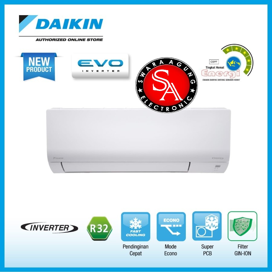 Jual Ac Split 2 PK EVO Inverter Daikin Type : FTKF-50AV (Khusus Daerah ...