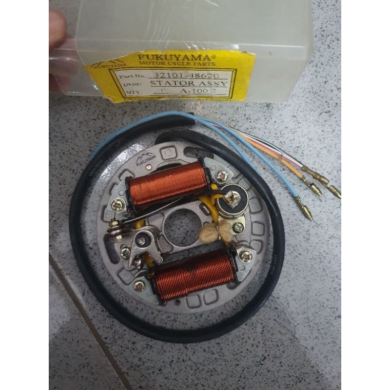 Jual STATOR ASSY SPUL KOMPLIT SPULL ASSY MOTOR A100 7 FUKUYAMA ASLI | Shopee Indonesia
