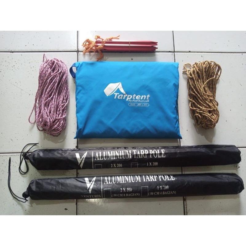Jual paket tiang flysheet paket flysheet 3 x 4 dan tiang flysheet ...