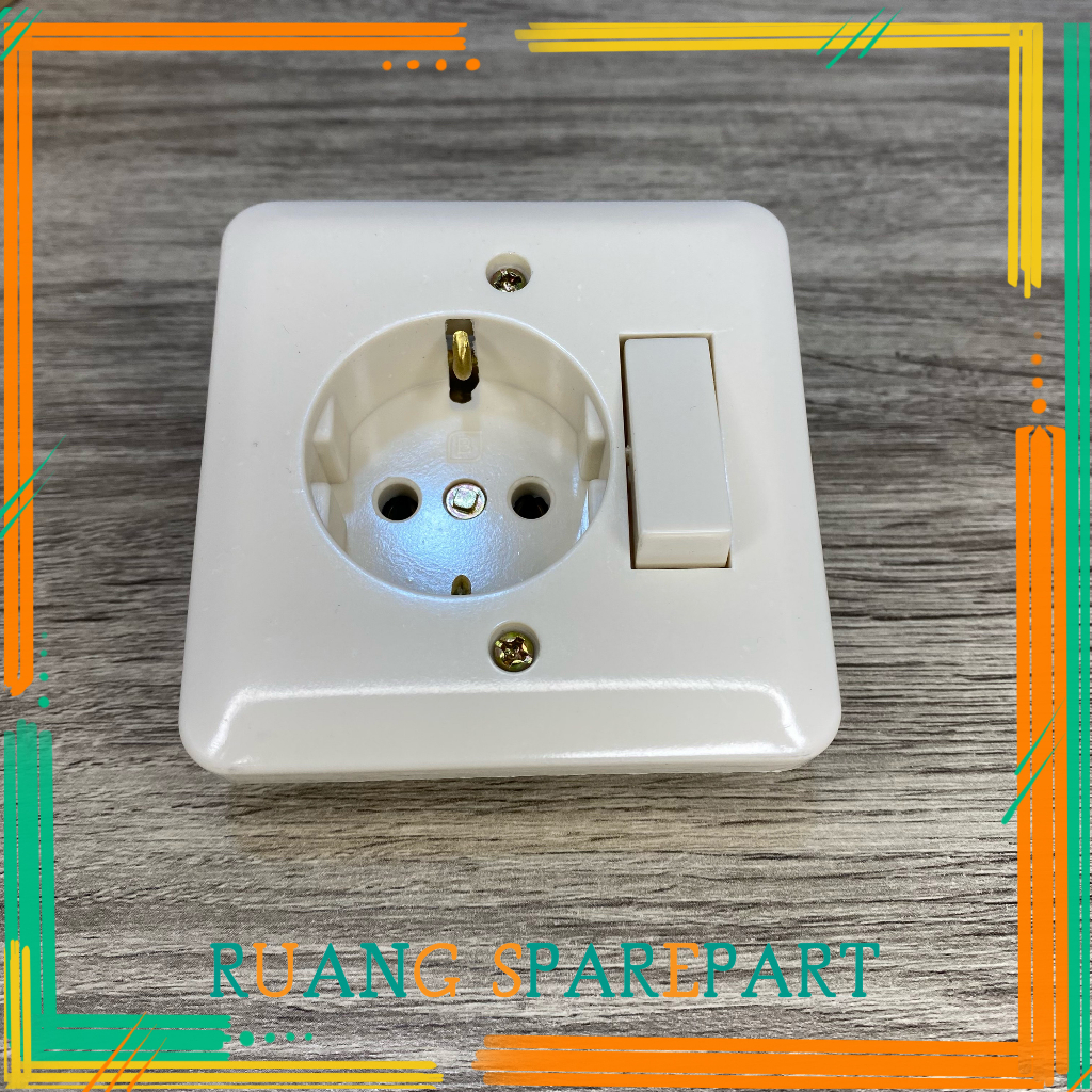 Jual Engkle + Stop Kontak Newgee Broco Engkle+Stopkontak Broco E+S/k ...