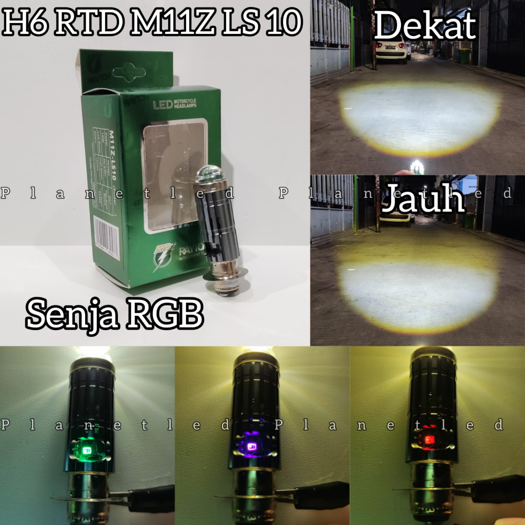 Jual RTD Rayton Original Lampu Utama H6 Senja RGB Full Aluminium Super ...