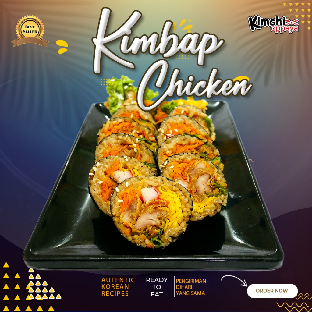 Jual Kimbab Chicken Mayo Sushi Korea 10 - 11 Potongan Halal | Shopee ...