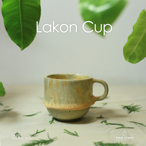 Jual LAKON latte cup - keramik handmade - pottery - burat kriasta ...