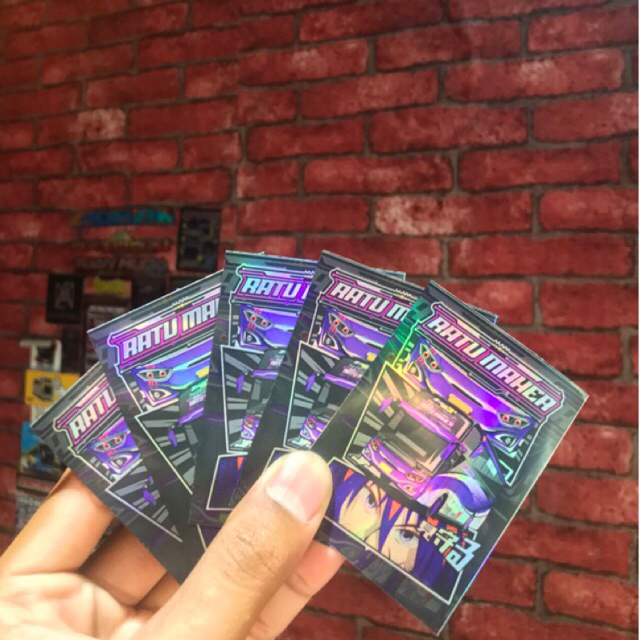Jual Stiker Bus Sjm Trans Ratu Maher Hologram Cutting Lasser | Shopee ...