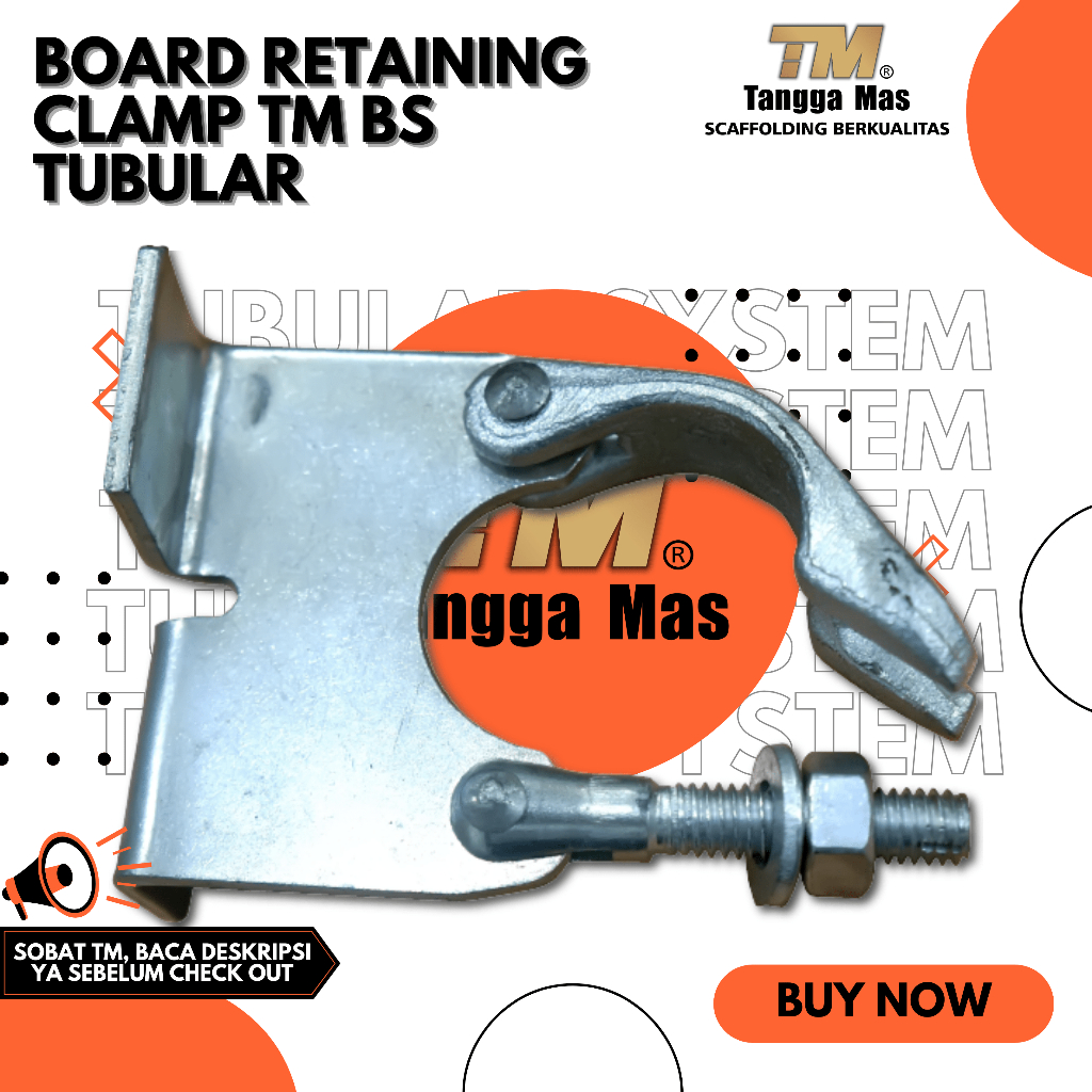 Jual BOARD RETAINING CLAMP STANDARD BS UNTUK SCAFFOLDING JENIS PIPA ...
