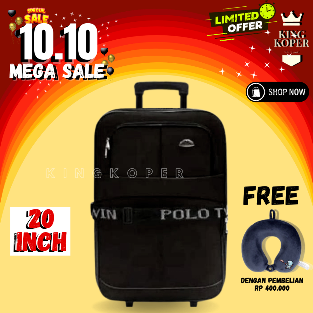 Jual Koper Polo 20 inch Polo - koper kain - koper bagasi - koper murah ...