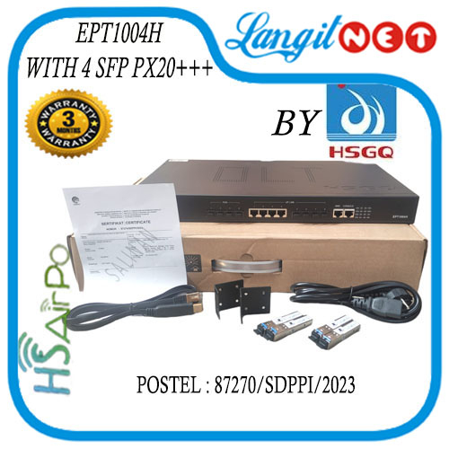 Jual HSAIRPO EPT1004H/ HSGQ E04 EPON OLT 4PON 4SFP PX20xxx 7dB | Shopee Indonesia