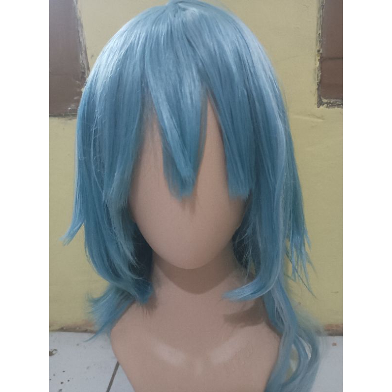 Jual WIG EULA SECOND GENSHIN IMPACT RAMBUT PALSU WANITA PENDEK CURLY ...