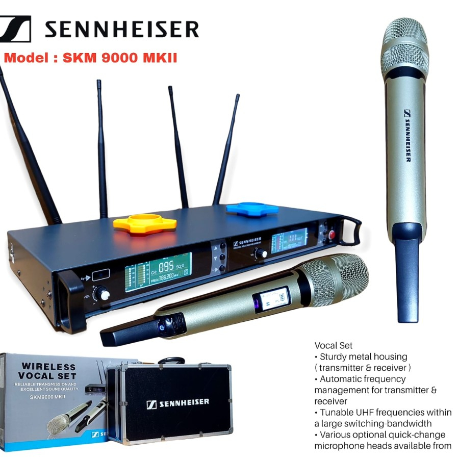 Jual Mic Wireless Sennheiser SKM 9000 / skm900 9045 ( Handheld ) Multi ...