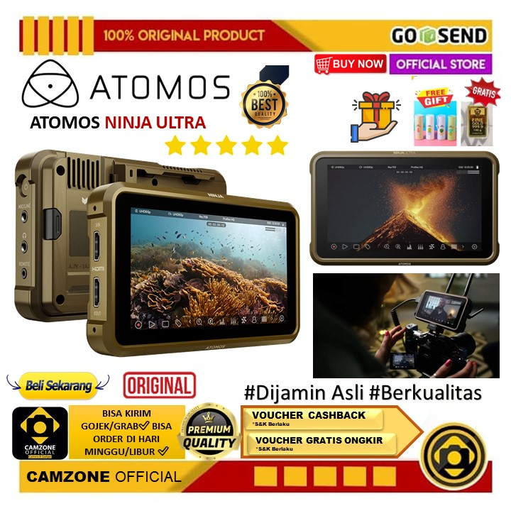 Jual Atomos Ninja Ultra 5.2" 4K HDMI Recording Monitor ORIGINAL | Shopee Indonesia