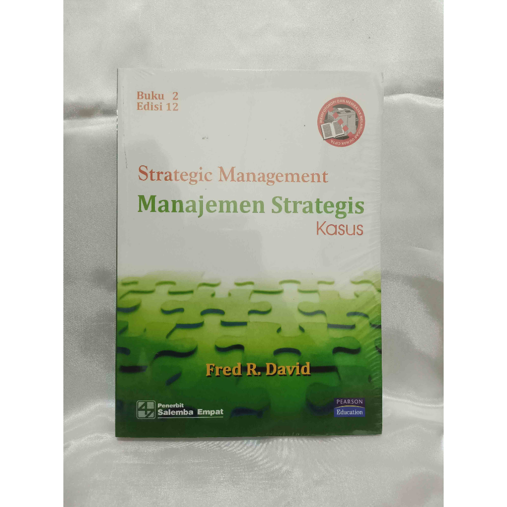 Jual BUKU MANAJEMEN STRATEGIS KASUS BUKU EDISI 12 FRED R DAVID ORIGINAL ... Jual BUKU MANAJEMEN STRATEGIS KASUS BUKU EDISI 12 FRED R DAVID ORIGINAL ...