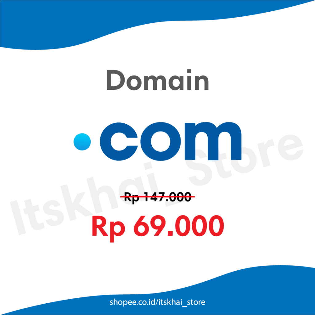 Jual Domain com nama sendiri, domain murah dan domain 50 ribu | Shopee ...