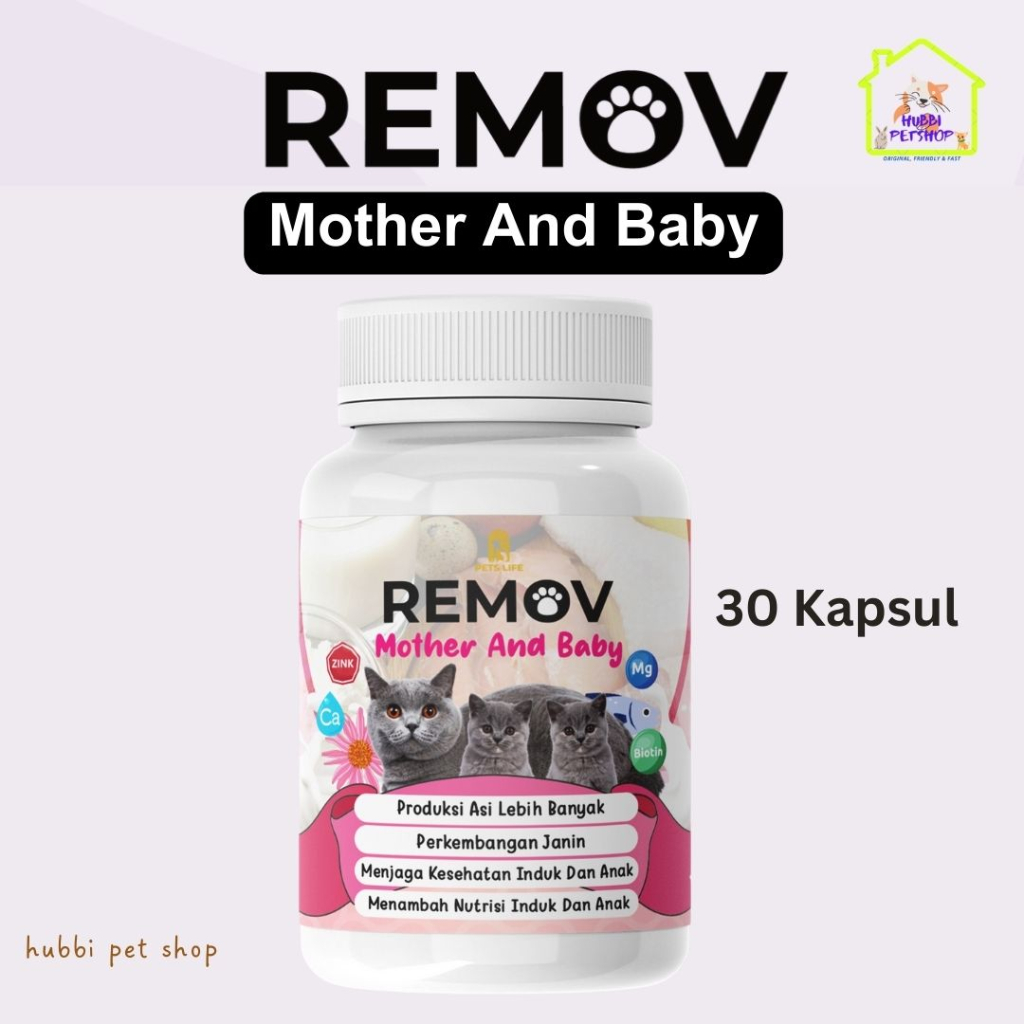 Jual Remov Vitamin Kucing Mother And Baby - Vitamin Kucing Hamil Dan ...