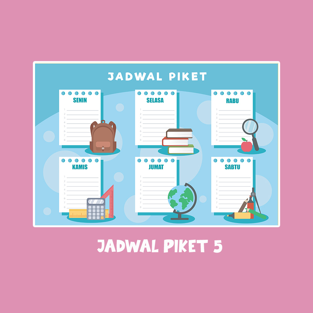 Jual KaKaKuProject Poster Jadwal Piket Sekolah PAUD TK SD A3+ 32X48CM ...