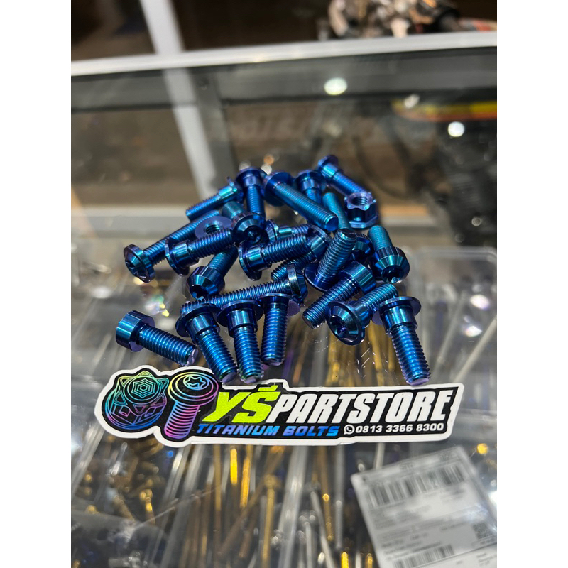 Jual BAUT TITANIUM untuk master rem RCB S1 Fullset (baut saja) | Shopee ...