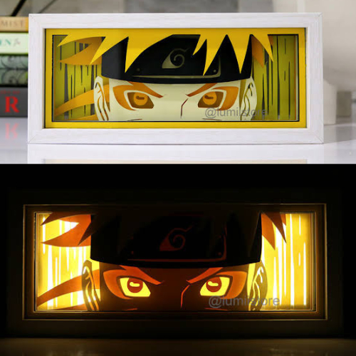 Jual 3D Anime Lightbox Naruto Art lampu LED dekorasi kamar | Shopee ...