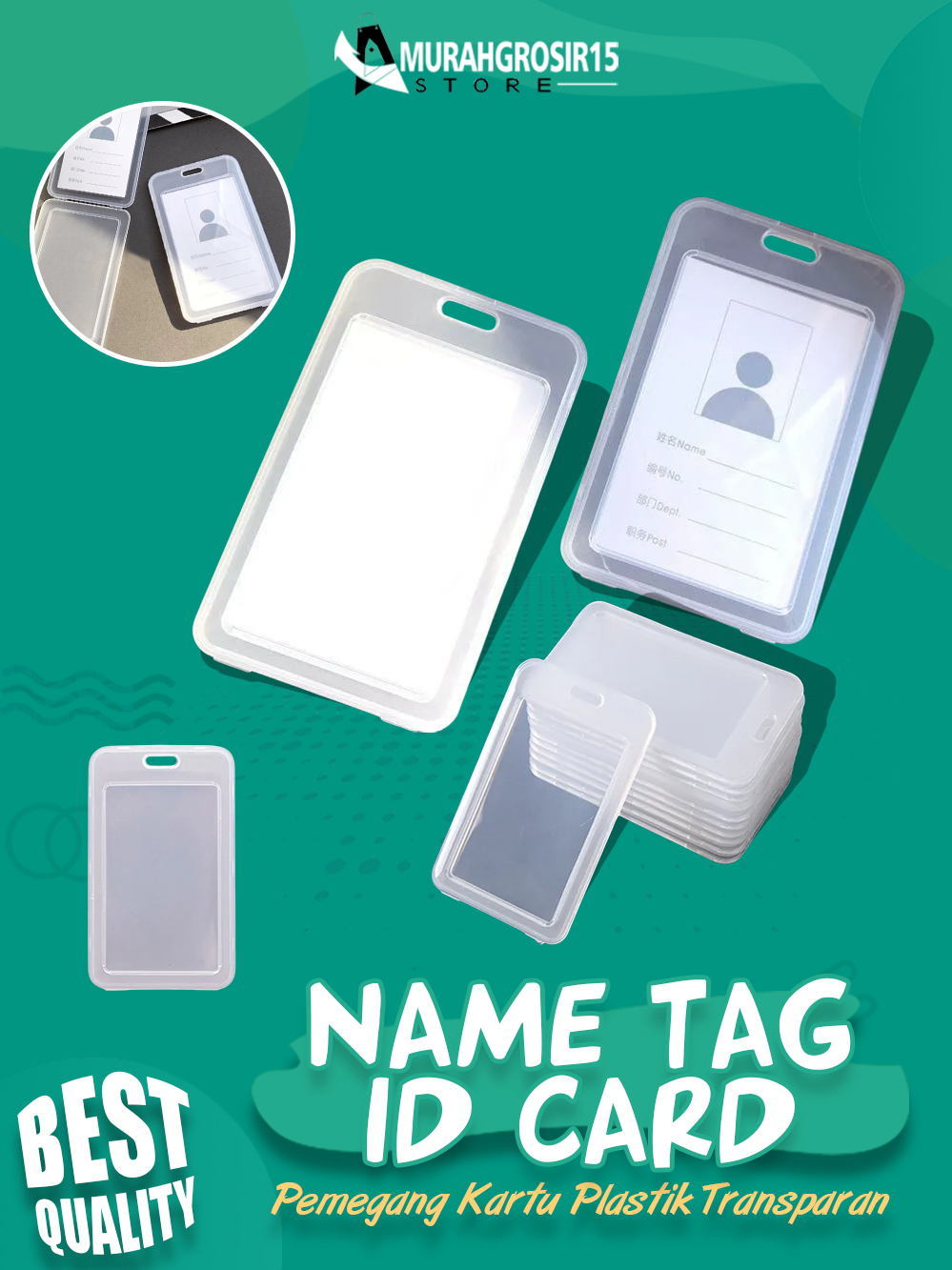 Jual Frame Id Card Casing Id kotak Cassing Id Card Kotak Name Tag Id ...