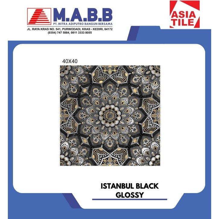 Jual Keramik Asia Tile Istanbul 40x40 Glossy | Shopee Indonesia