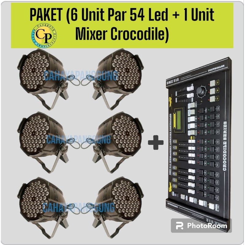 Jual PAKET ( 6 UNIT PAR 54 LED LIGHTING MOSPRO FULL COLOR + 1 UNIT ...