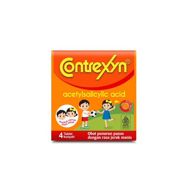 Jual Obat Demam Turun Panas Anak CONTREXIN TABLET Hisap Rasa Jeruk ...