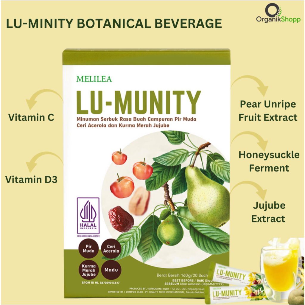 Jual LU MUNITY - Minuman Serbuk Rasa Buah Campuran - Boosting Your ...