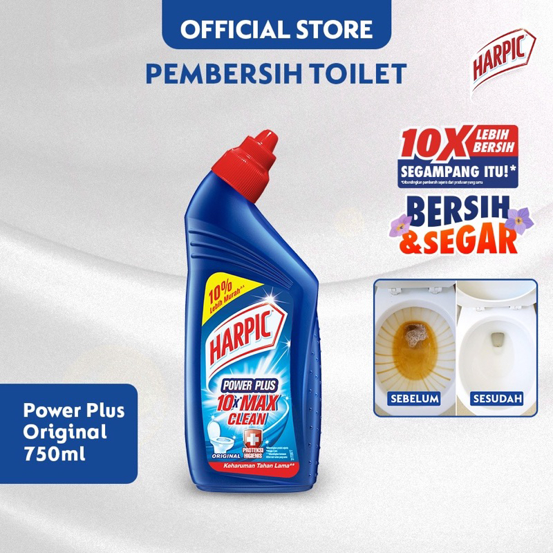 Jual Harpic Power Plus Original 750ml Pembersih Toilet, Bisa INSTANT SAMEDAY | Shopee Indonesia