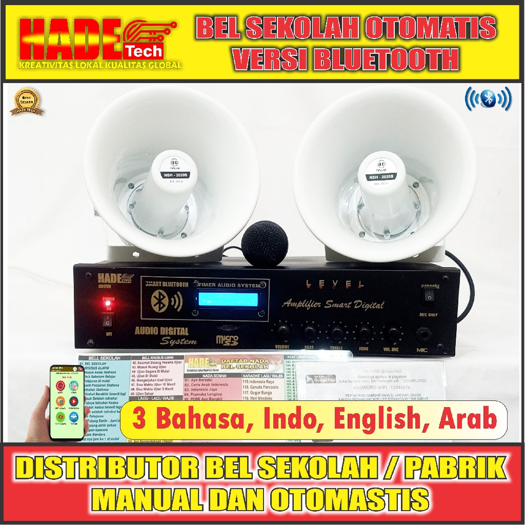Jual BEL SEKOLAH OTOMATIS VERSI ANDROID 3 BAHASA INDO ENGLIS ARAB ...