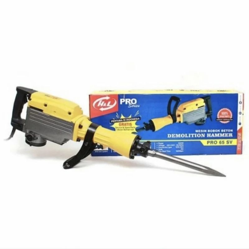 Jual MESIN bobok beton/demolition hammer pro series H&L 65SV | Shopee ...