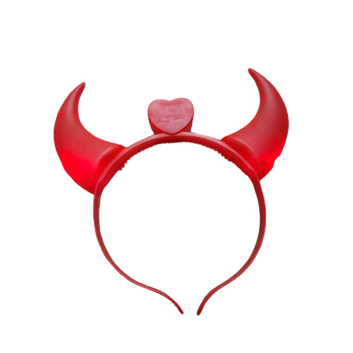 Jual Aksesoris Halloween Merah Bando Halloween Tanduk Devil LED ...