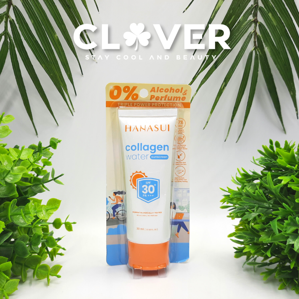 Jual HANASUI COLLAGEN WATER SUNSCREEN SPF 30PA+++ 30ML | Shopee Indonesia
