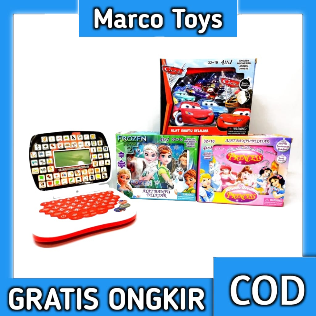 Jual Mainan Edukasi Mini Laptop 4 Bahasa Mainan Anak Cowok Dan ...