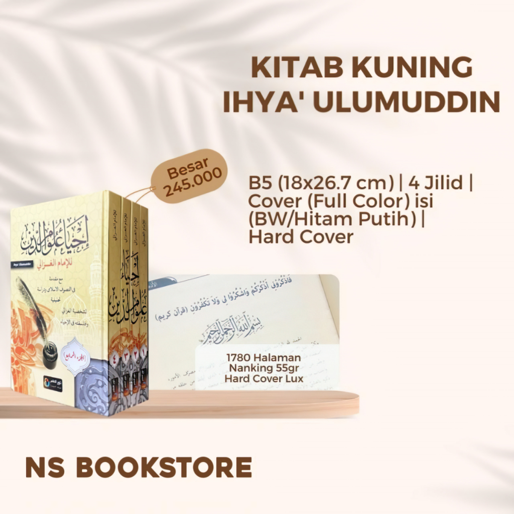 Jual Kitab Ihya Ulumuddin Ihya' Ulumudin Juz 1-4 Lengkap Original ...