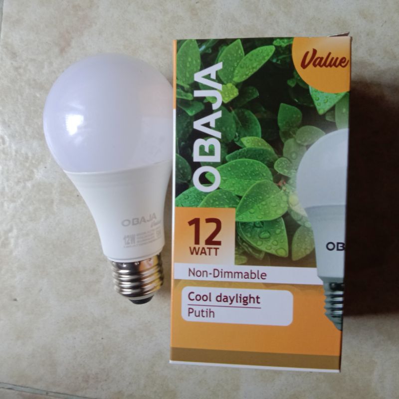 Jual Lampu LED Obaja Value 12 Watt - Lampu LED obaja Putih E27 garansi ...