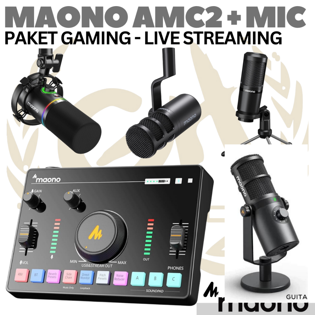 Jual PAKET MAONO AMC2 NEO + Microphone | Gaming Live Streaming ...