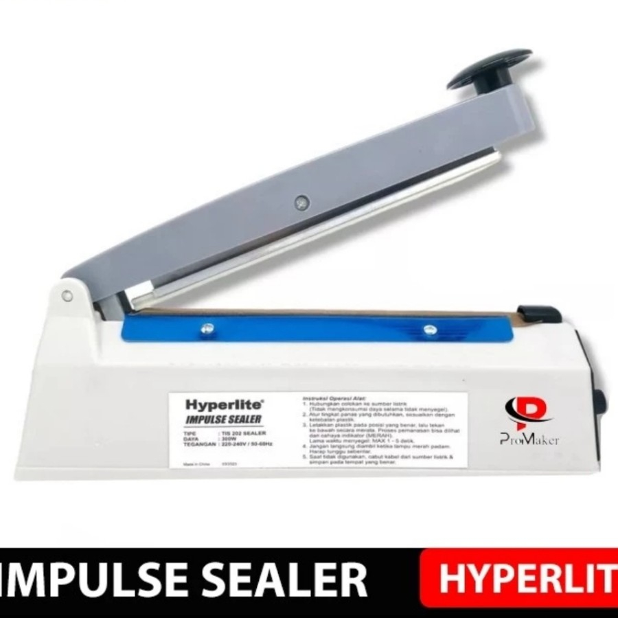 Jual Impulse Sealer Alat Mesin Perekat Plastik HYPERLITE TIS 202 20cm ...