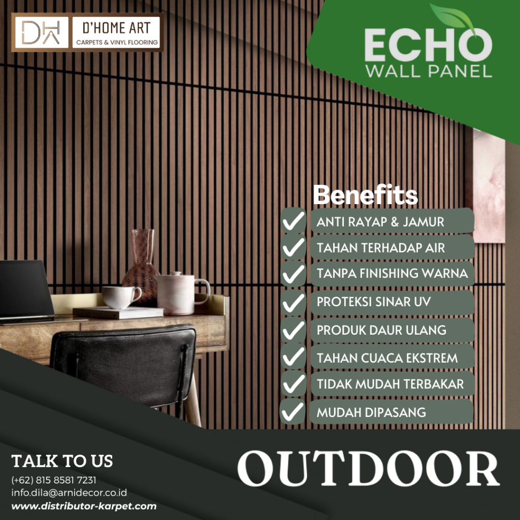 Jual WPC Wall Panel Outdoor Dinding Echo Panjang 2,9m | Shopee Indonesia