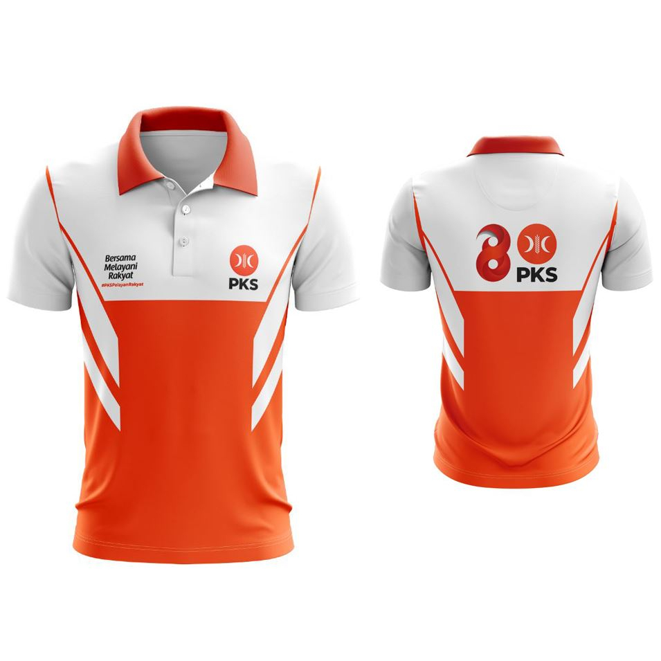 Jual Kaos Baju Polo PARTAI PKS Fullprint Custom Keren Logo Baru ...