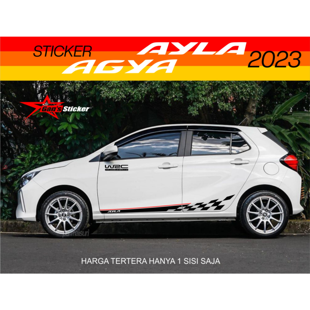 Jual sticker all new agya 2023 sticker all new ayla 2023 | Shopee Indonesia