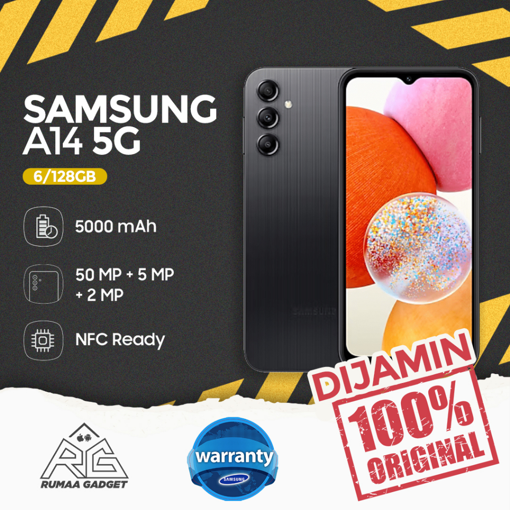 Jual SAMSUNG Galaxy A14 5G [6/128GB] - Garansi Resmi | Shopee Indonesia