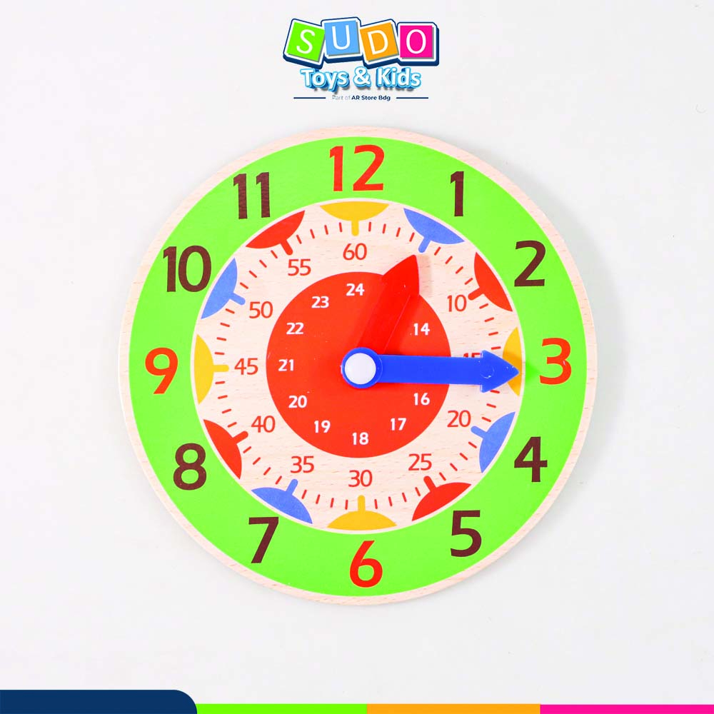 Jual Mainan Edukasi Montessori Anak Pengenalan Waktu & Jam Dengan Mudah ...