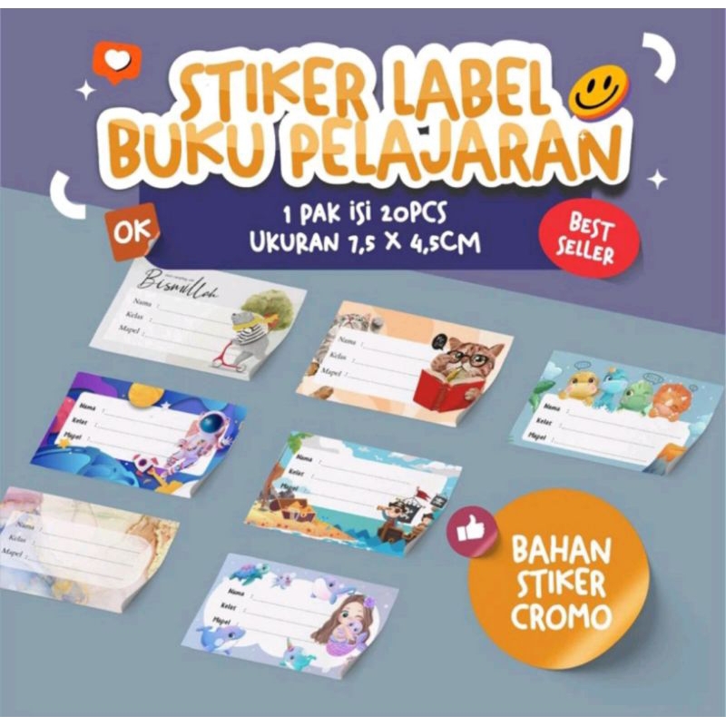 Jual Sticker Mapel Buku Mata Pelajaran Sekolah | Shopee Indonesia