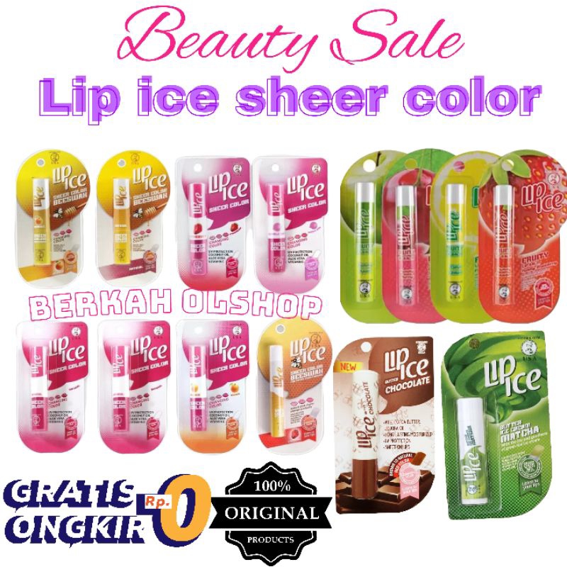 Jual LIP ICE Sheer colour/Beeswax Lip balm 2,2gr lip ice series/sport ...