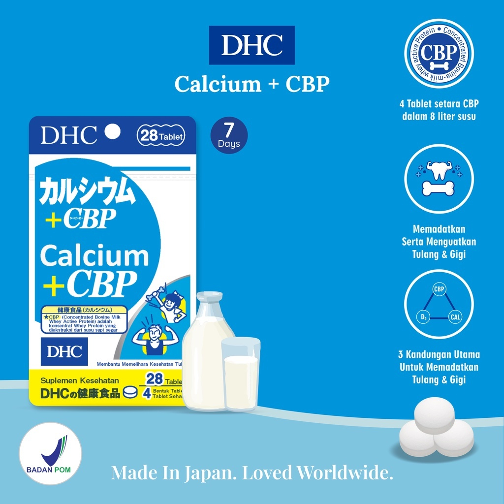 Jual DHC SUPPLEMENT CALCIUM 28 TABLET | Shopee Indonesia