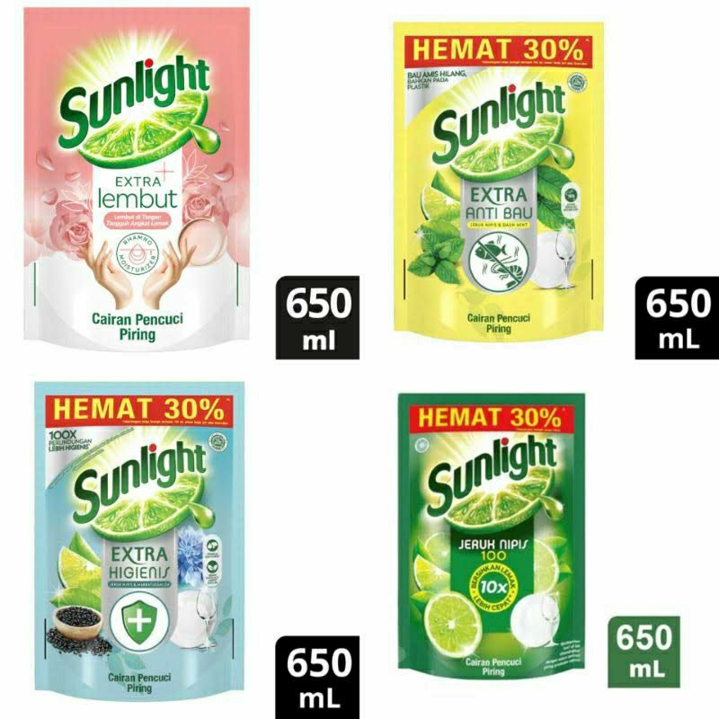 Jual Sunlight Sabun Pencuci Piring Jeruk Nipis Refil 650ml | Shopee Indonesia