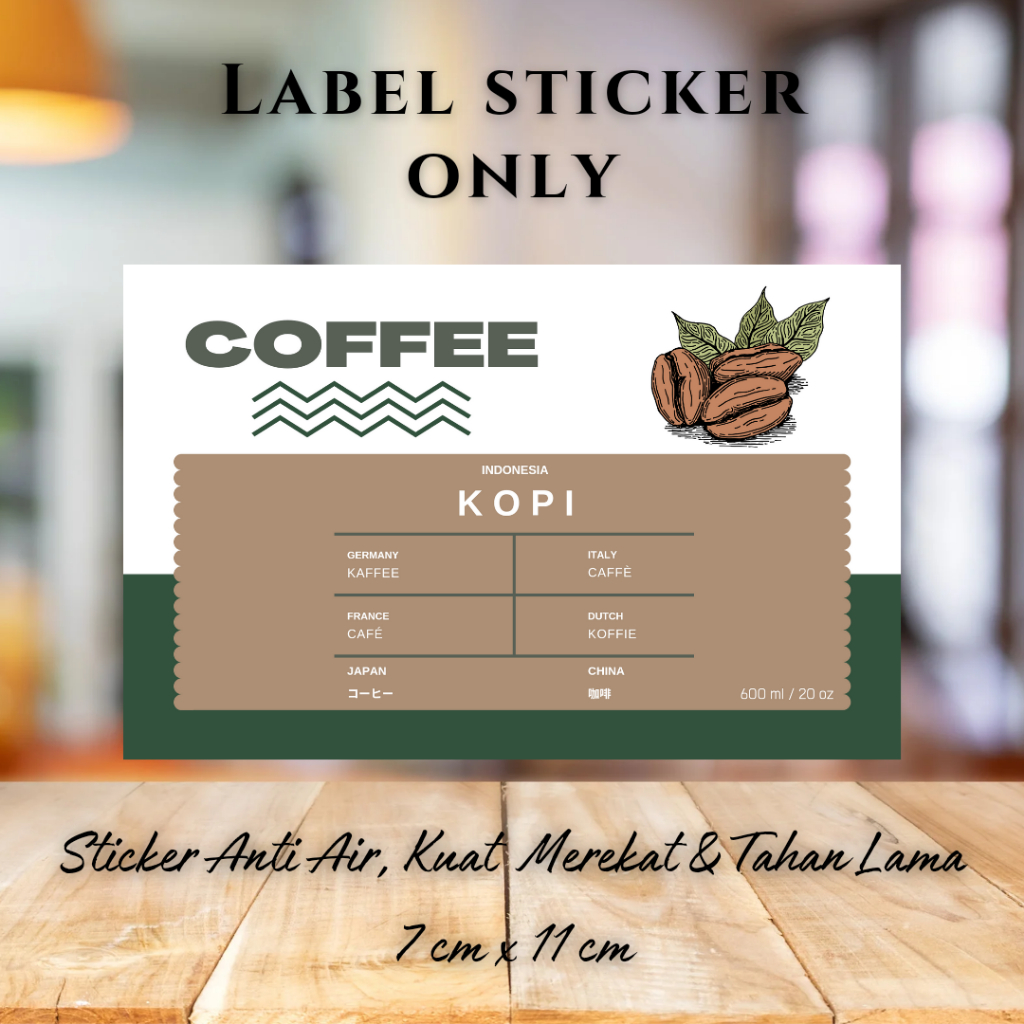 Jual Stiker Label Makanan Kemasan Kopi Gula Teh | Shopee Indonesia