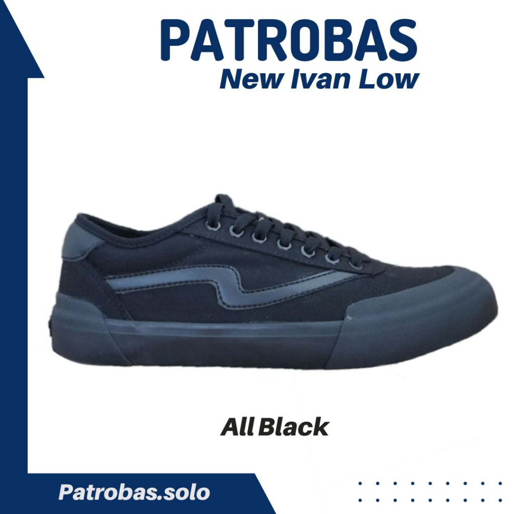 Jual Patrobas New Ivan Low All Black Original | Shopee Indonesia