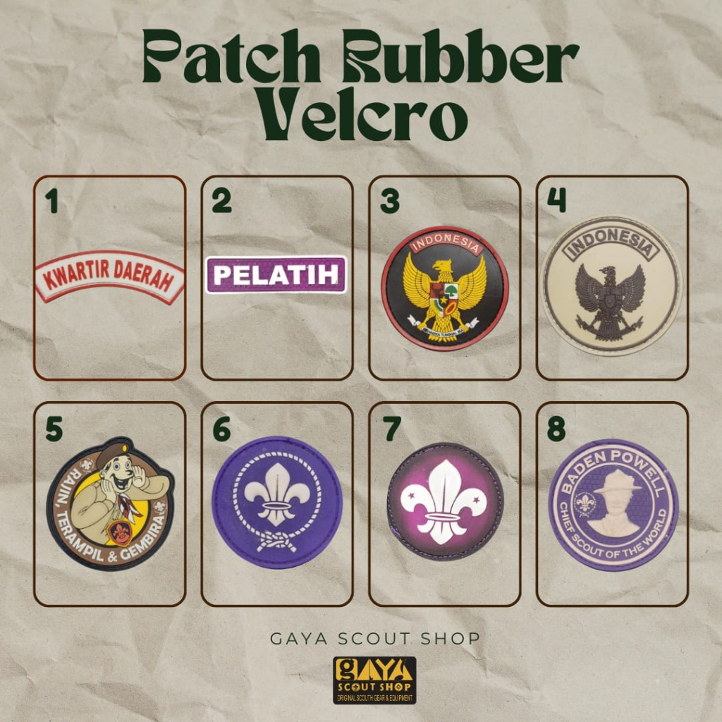 Jual Patch Rubber Velcro Logo Pramuka Termurah | Shopee Indonesia