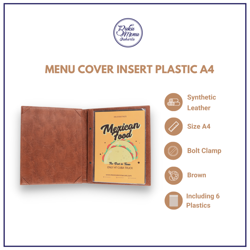Jual Buku menu kulit premium warna coklat, hitam, dan abu-abu - model ...