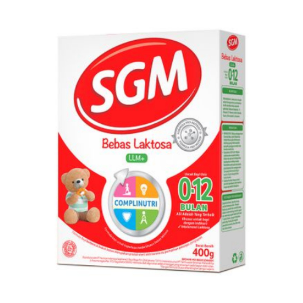 Jual SGM BEBAS LAKTOSA LLM+ 400 G SUSU FORMULA 0-12 BULAN | Shopee ...